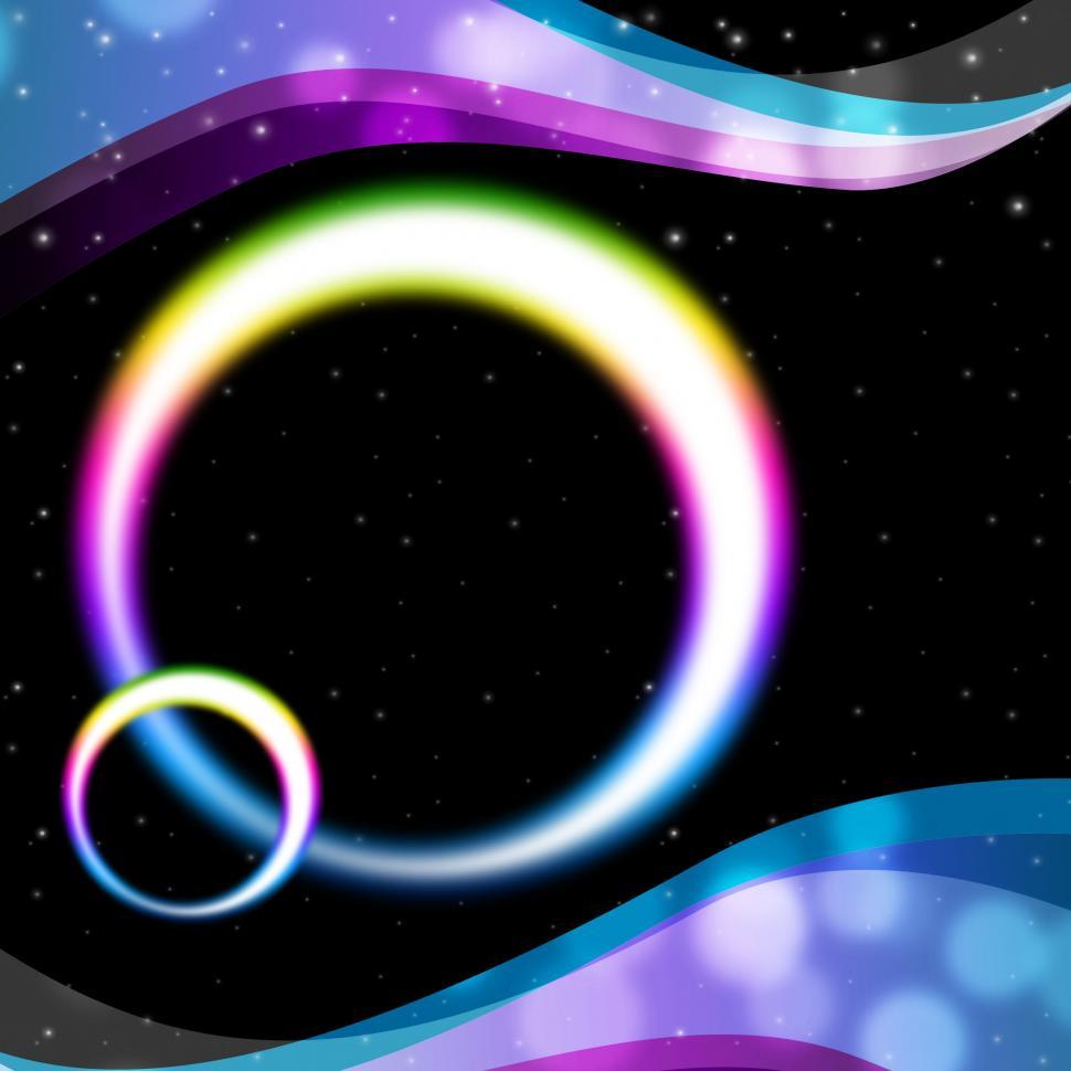 Night Sky Rainbow