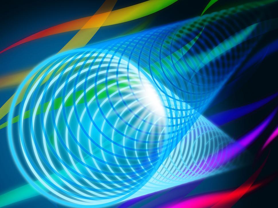 Free Stock Photo of Coil Background Shows Spring Tunnel And Rainbow ...