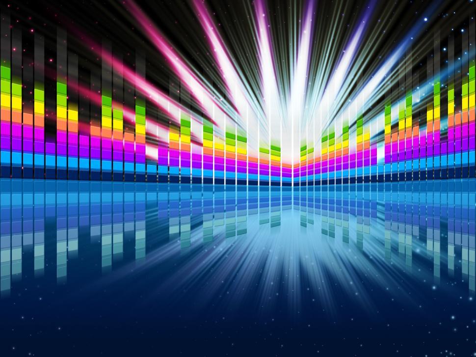 Free Stock Photo of Colorful Soundwaves Background Shows Music ...