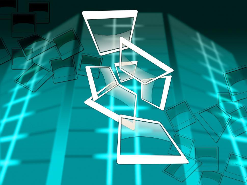 Free Stock Photo of Blue Squares Indicates Light Burst And Glowing ...