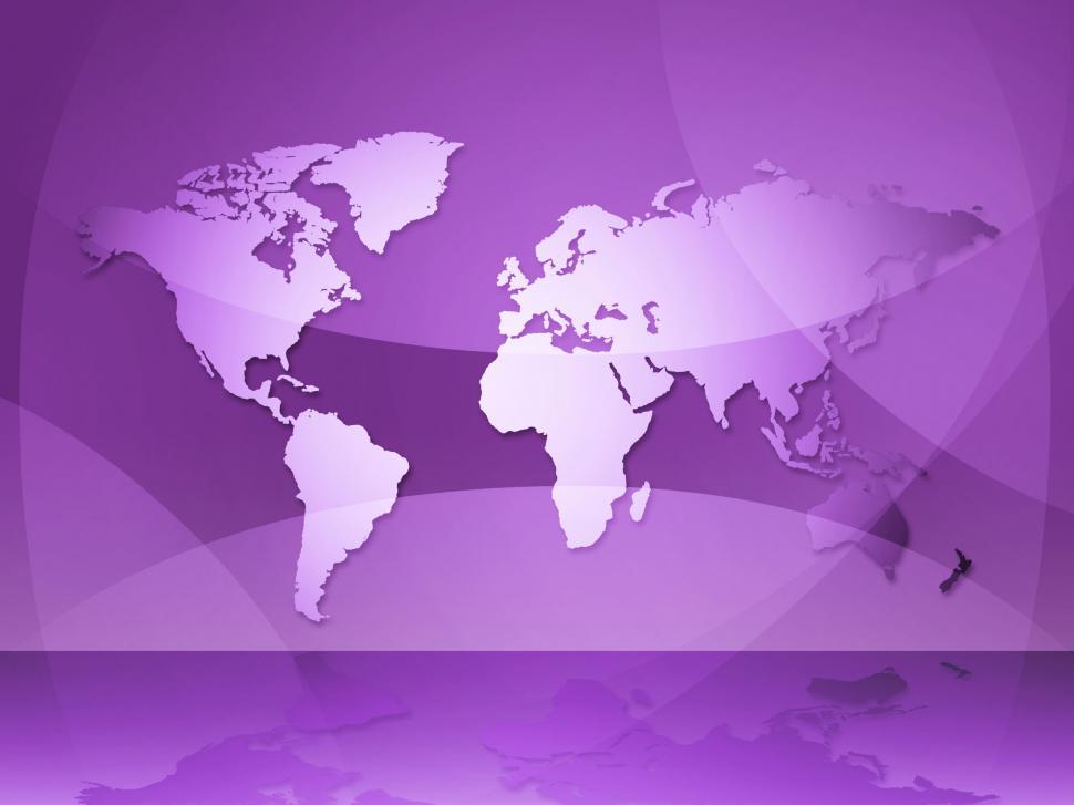 Free Stock Photo of World Map Indicates Globalization Continents And ...