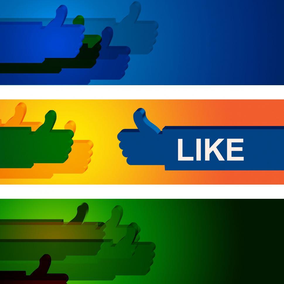 Free Stock Photo of Colourful Like Indicates Social Media And Friend ...