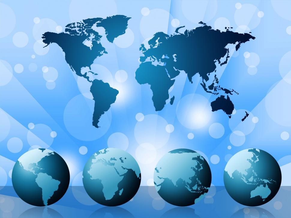 Free Stock Photo of World Map Indicates Cartography Template And ...