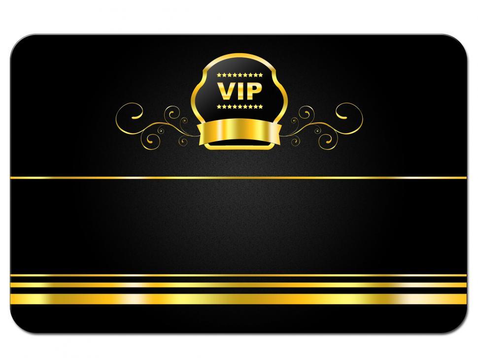 Free Stock Photo of Membership Card Represents Very Important Person ...
