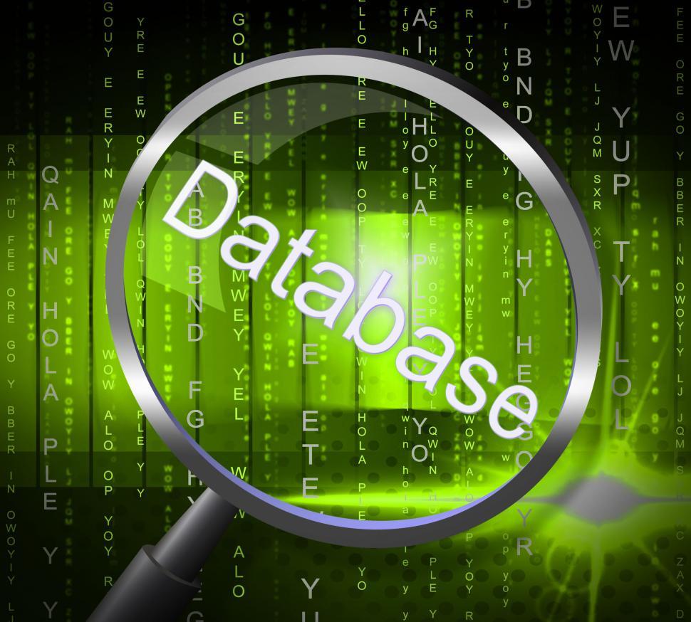 Free Stock Photo of Magnifier Databases Shows Byte Magnify And ...
