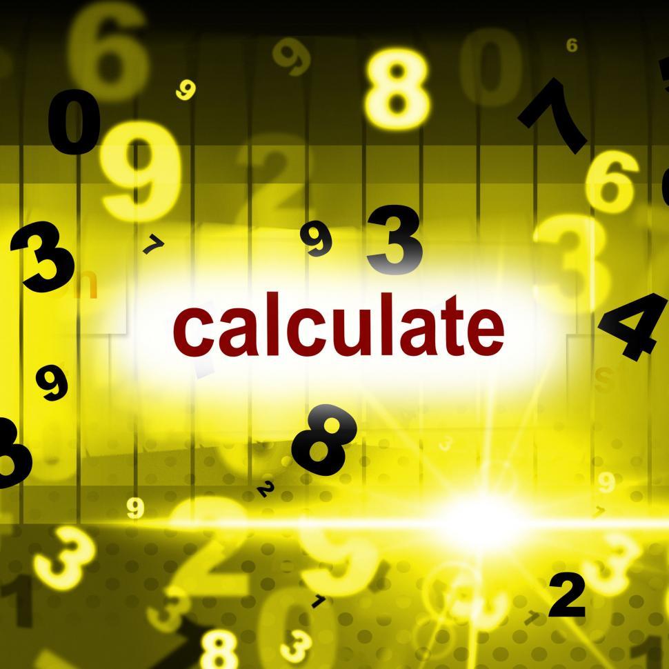 Free Stock Photo of Calculate Counting Shows One Two Three And ...