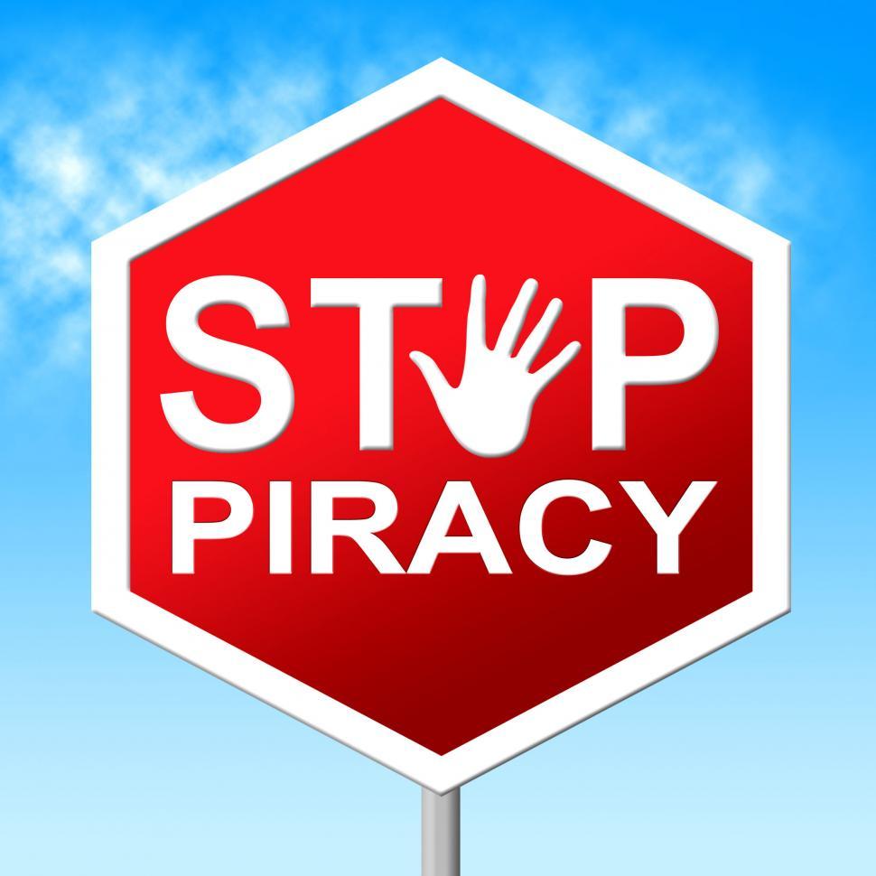 Free Stock Photo of Piracy Stop Means Copy Right And Caution | Download ...