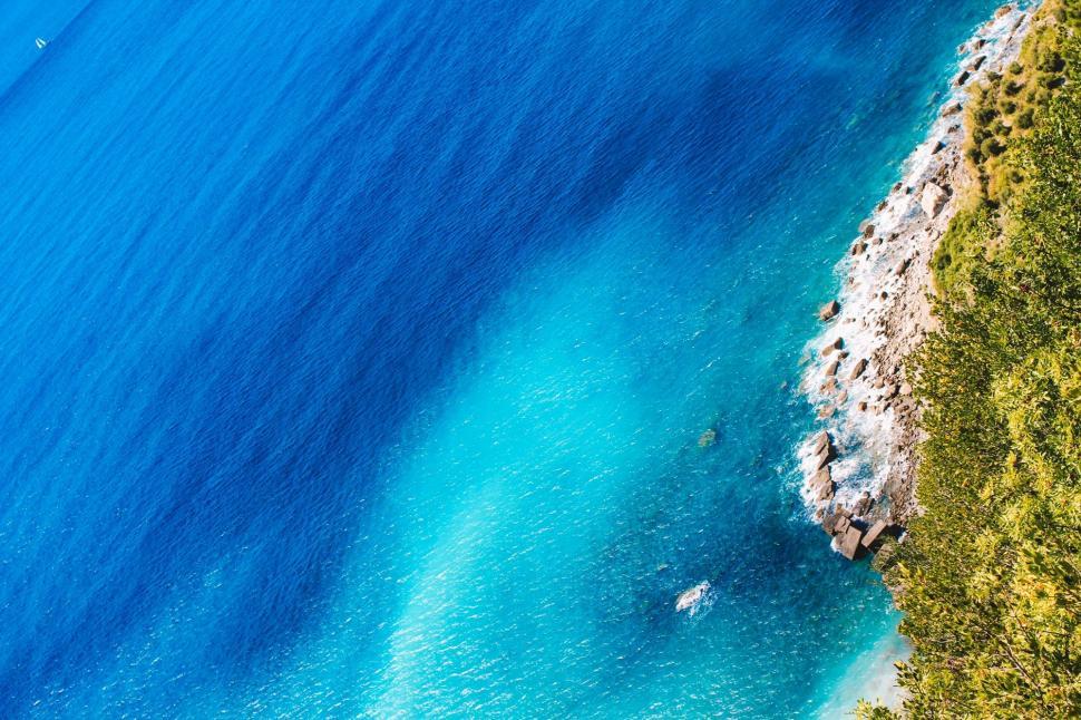Free Stock Photo of Aerial View of a Body of Water | Download Free ...