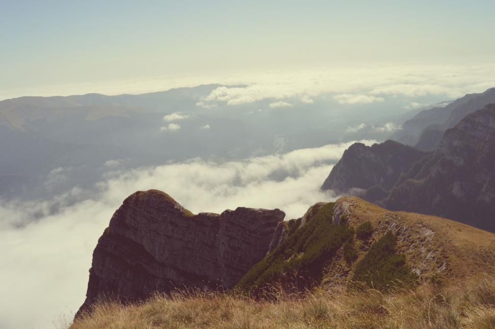 Free Stock Photo of Panoramic View of Mountains From High Altitude ...