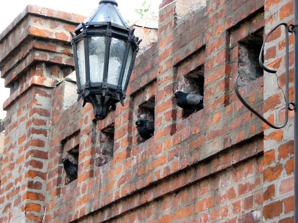 Free Stock Photo of Brick Building With Street Light | Download Free ...