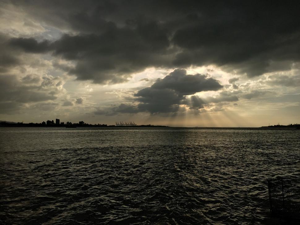 Free Stock Photo of Large Body of Water Under Cloudy Sky | Download ...