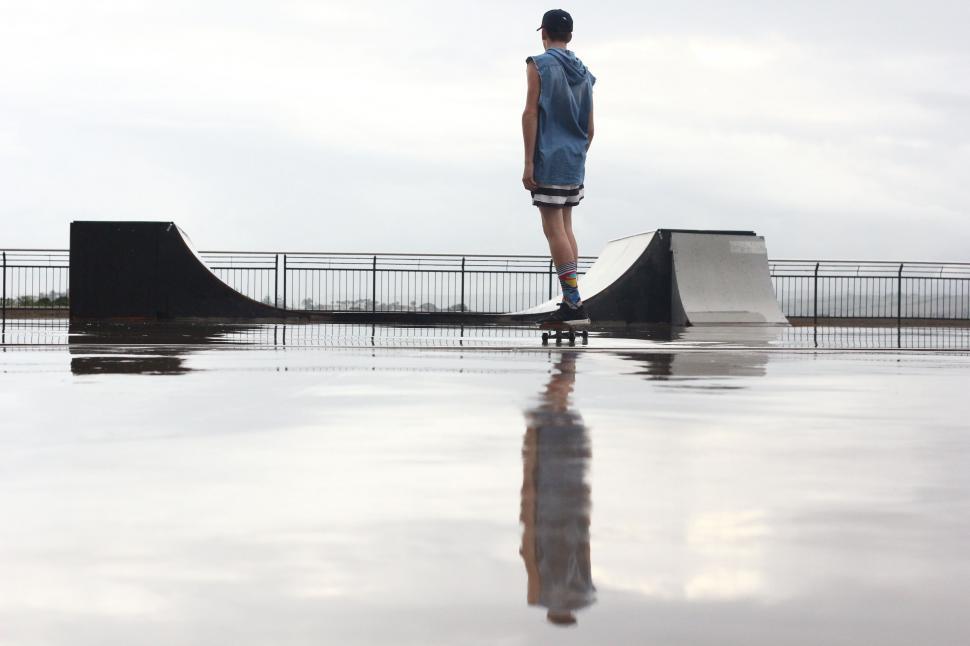 Free Stock Photo of Man Standing on Skateboard Ramp | Download Free ...