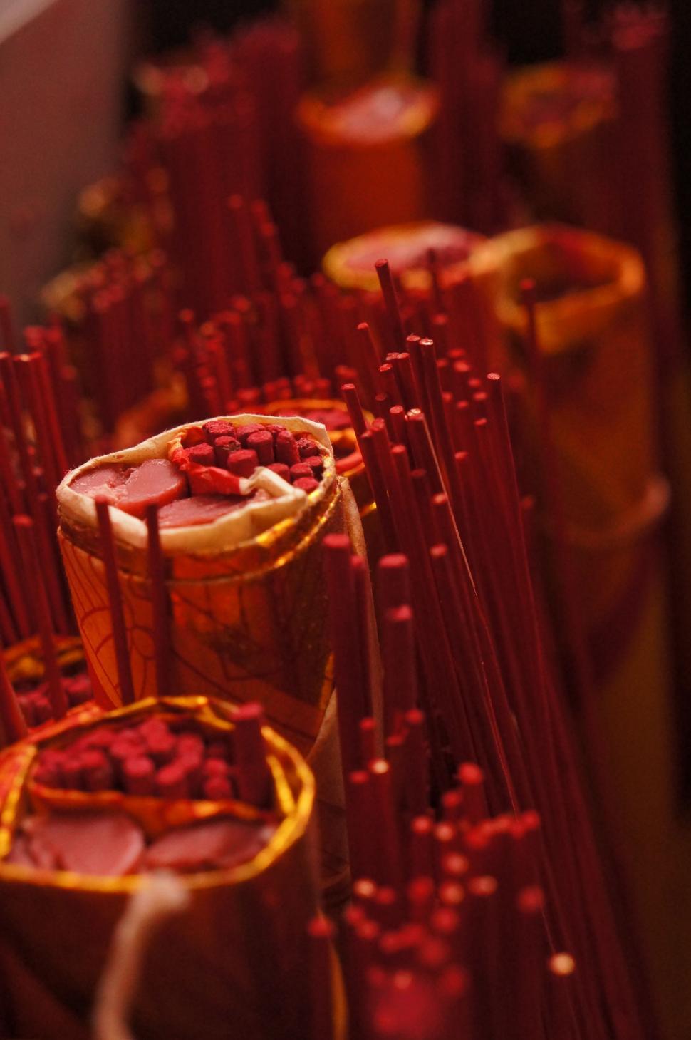 Free Stock Photo of Row of Red Candles on Table | Download Free Images ...