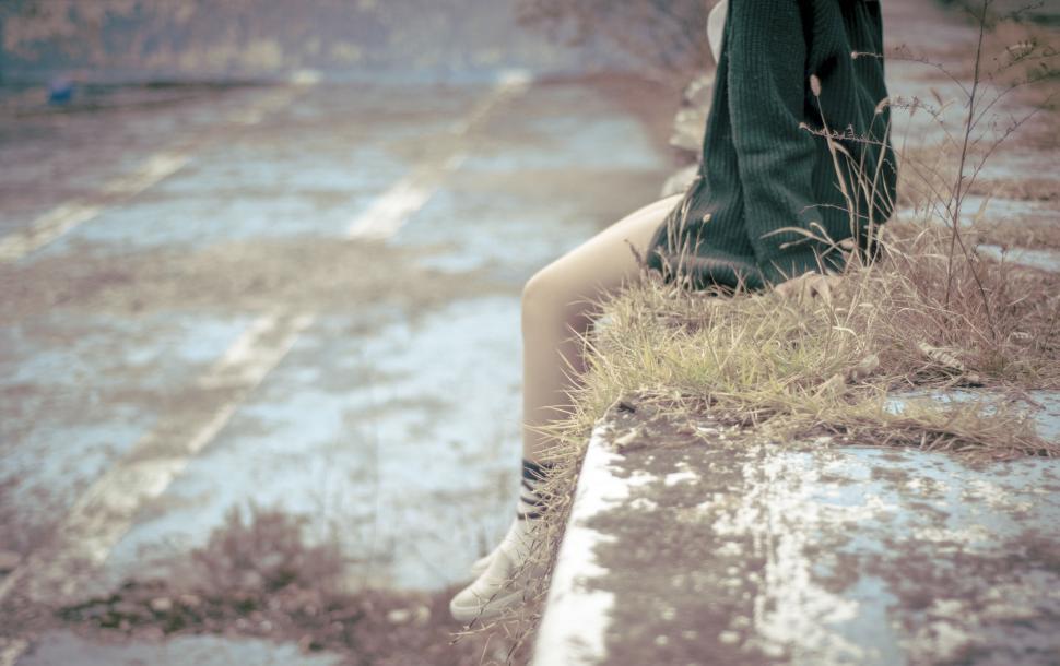 Free Stock Photo of Person Sitting on Bench in Rain | Download Free ...
