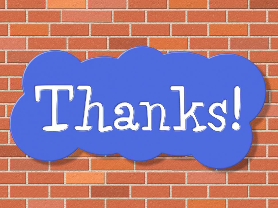 Free Stock Photo of Sign Thanks Means Thankful You And Appreciate ...