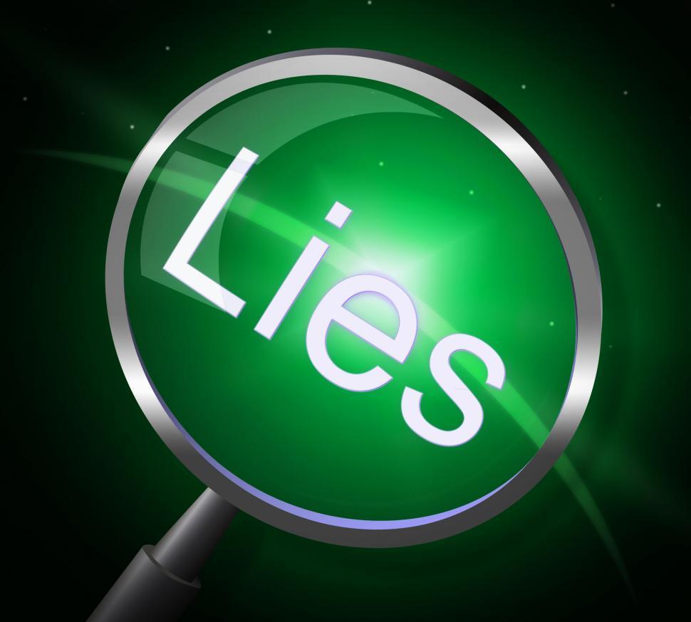 Free Stock Photo of Lies Magnifier Represents No Lying And Correct ...