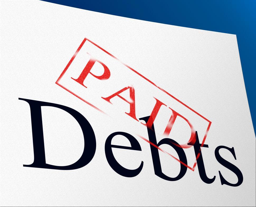 Free Stock Photo of Paid Debts Means Indebtedness Arrears And Pay ...