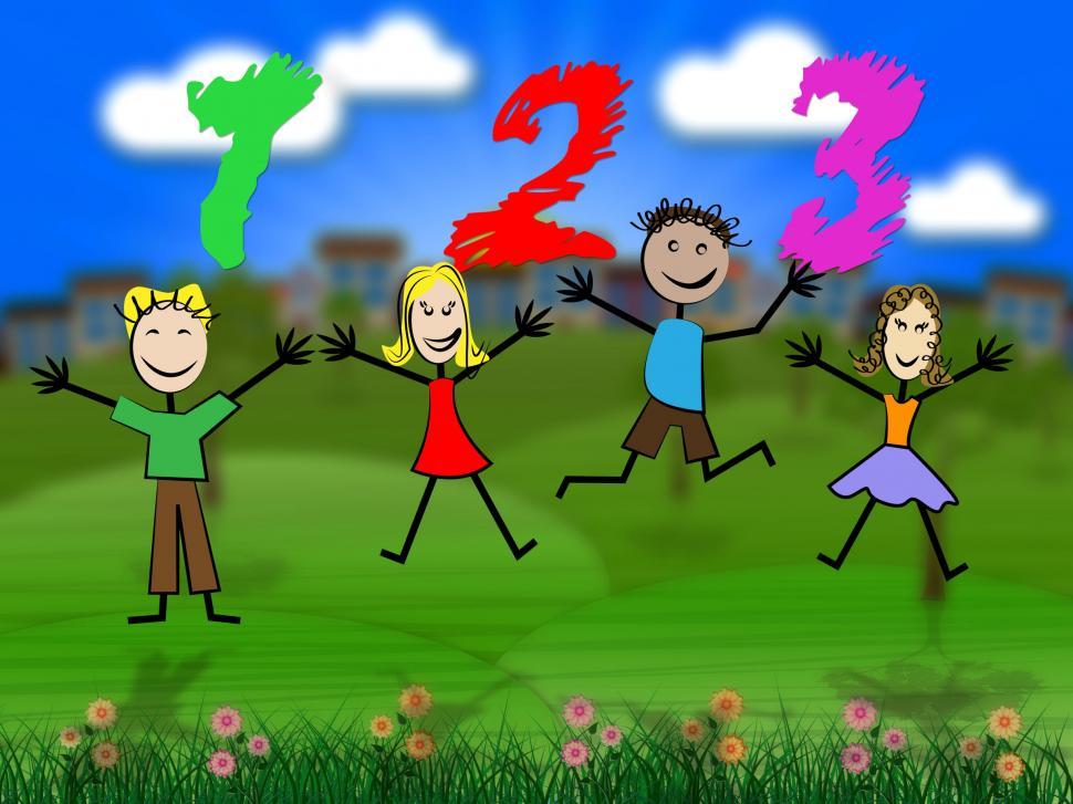 Free Stock Photo of One Two Three Represents Learn Arithmetic And ...