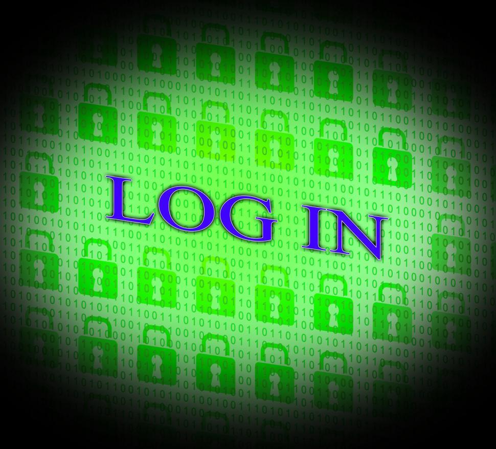 Free Stock Photo of Log In Shows World Wide Web And Encryption ...