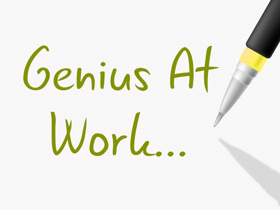 Free Stock Photo of Genius At Work Indicates Intellectual Capacity And ...