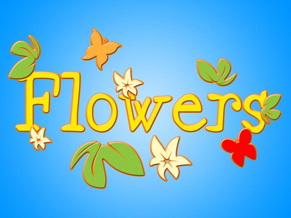 Free Stock Photo of Flowers Sign Represents Bouquet Placard And ...