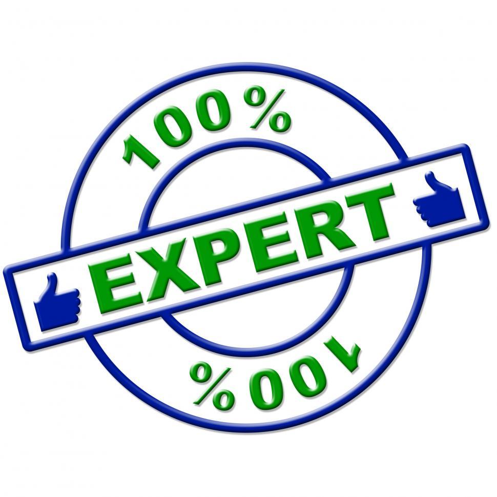 Free Stock Photo of Hundred Percent Expert Means Excellence Completely ...