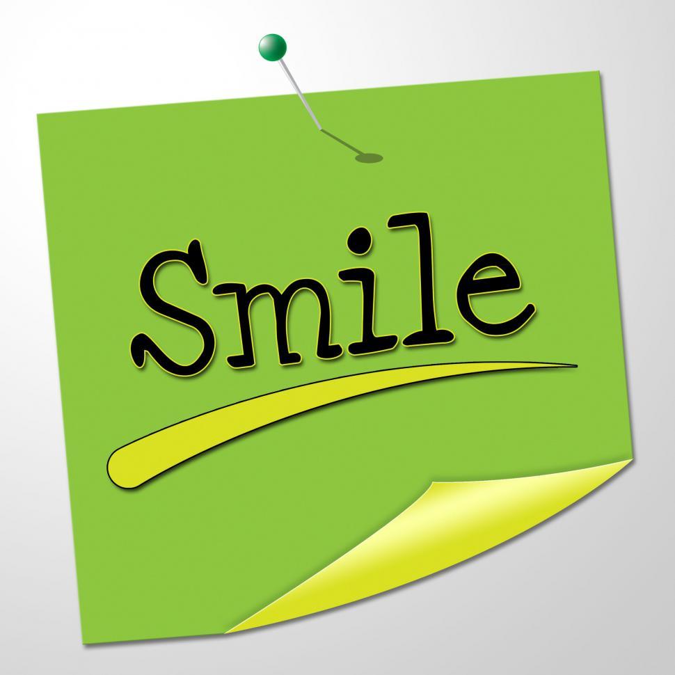 Free Stock Photo of Smile Note Shows Happy Optimism And Correspondence ...