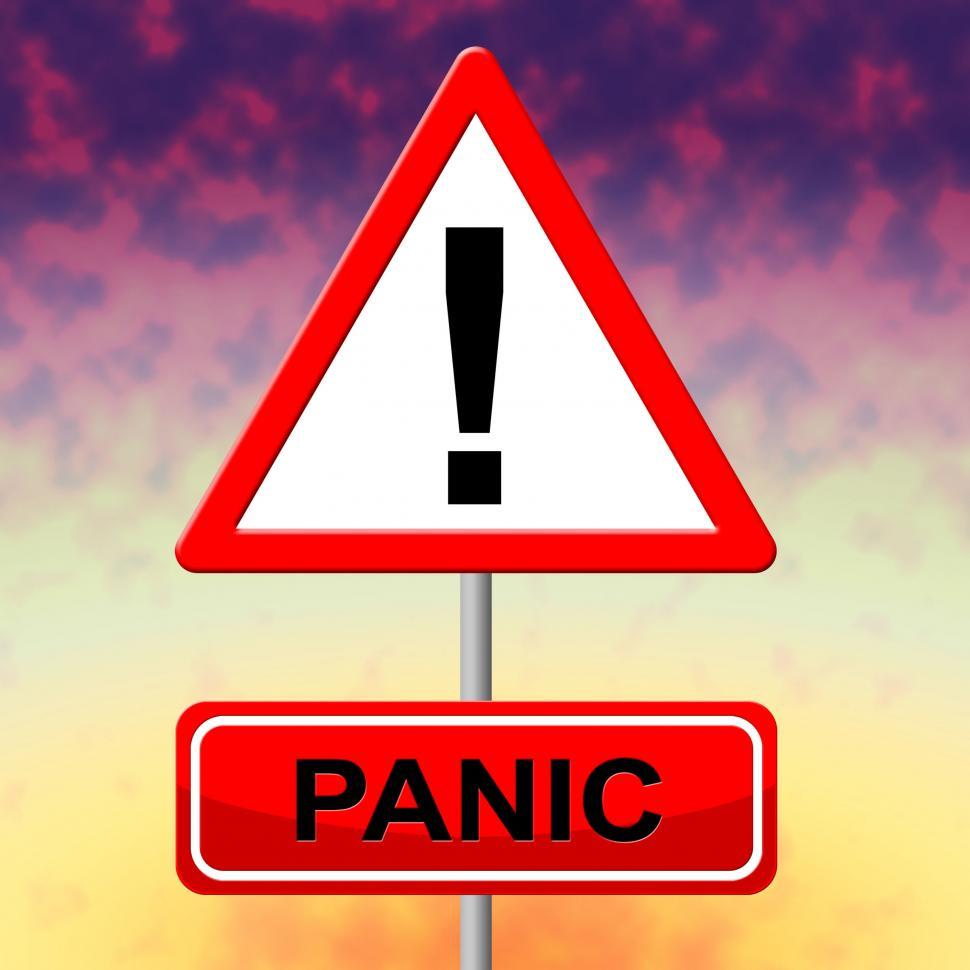 Free Stock Photo of Panic Sign Represents Hysteria Display And ...