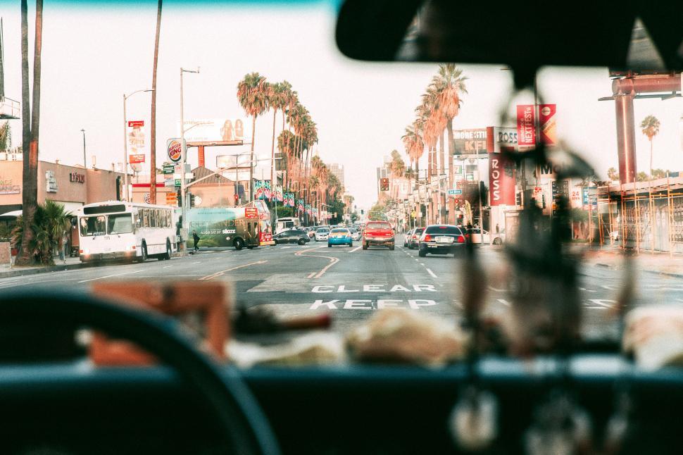 Free Stock Photo of Urban Street View From Car Window | Download Free ...