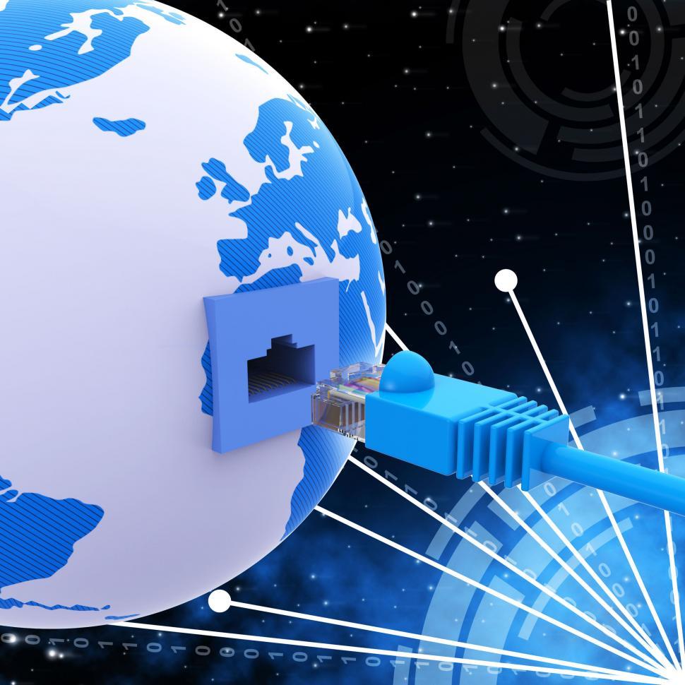 Free Stock Photo of Worldwide Connection Means Network Server And ...