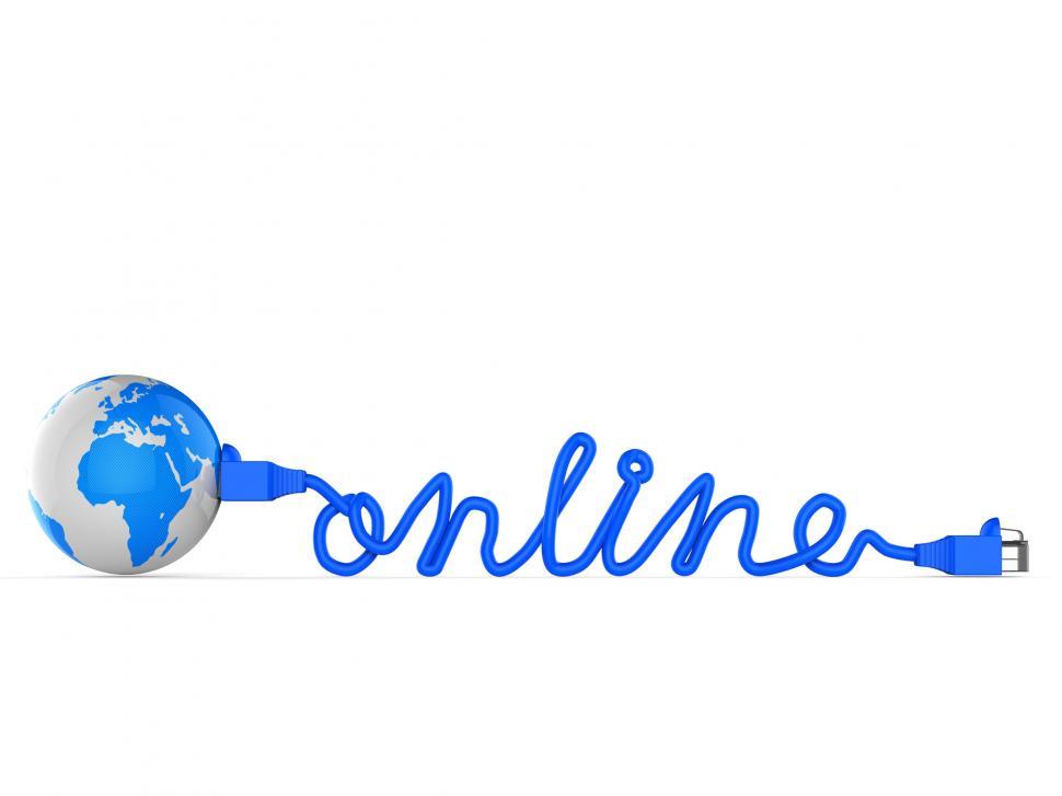 Free Stock Photo of Internet Online Means World Wide Web And Earth ...