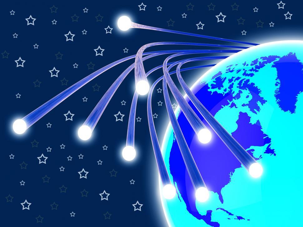 Free Stock Photo of Optical Fiber Network Means World Wide Web And ...