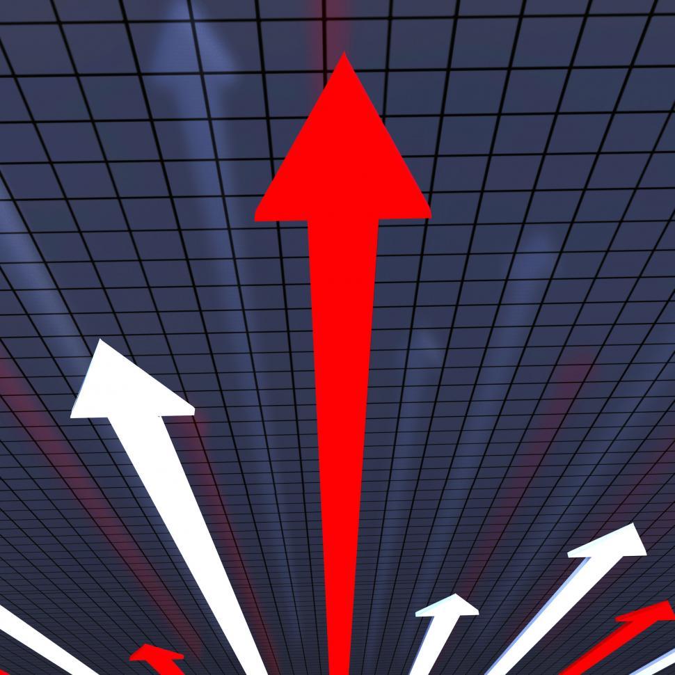Free Stock Photo of Arrows Graph Shows Progress Report And Analysis ...