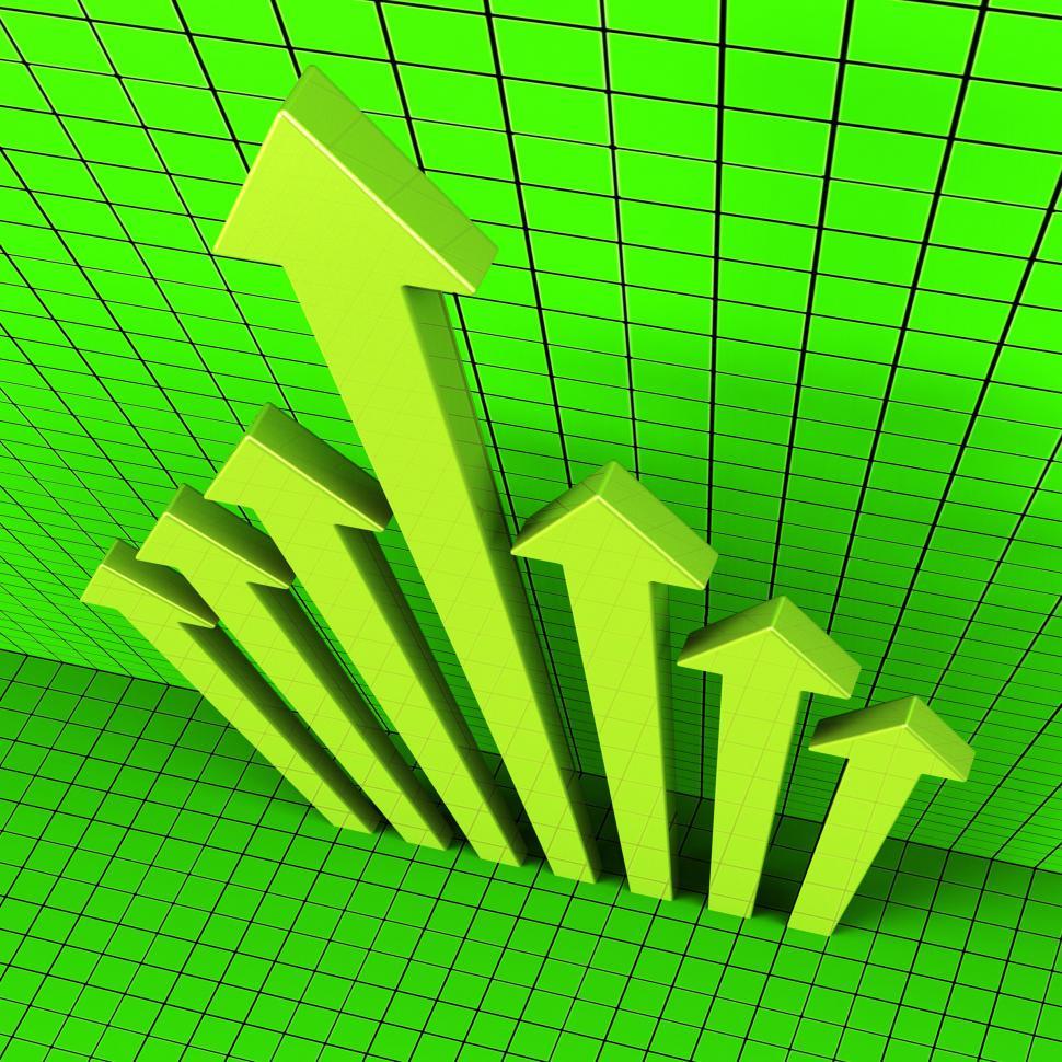 Free Stock Photo of Progress Arrows Indicates Financial Report And ...
