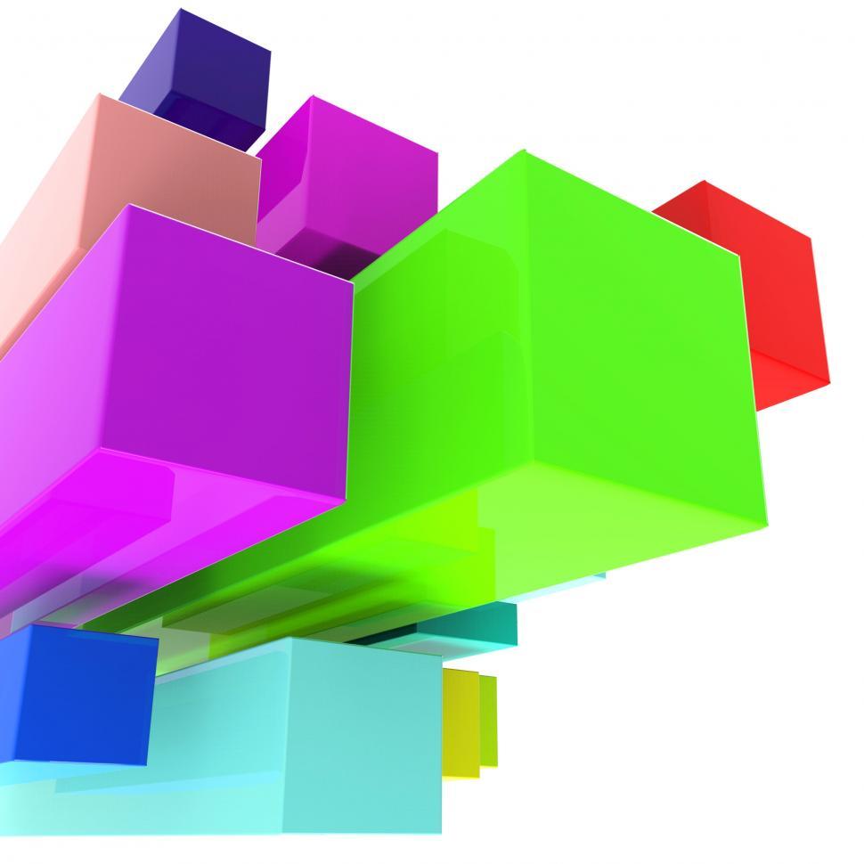 Free Stock Photo of Blocks Background Indicates Text Space And Abstract ...