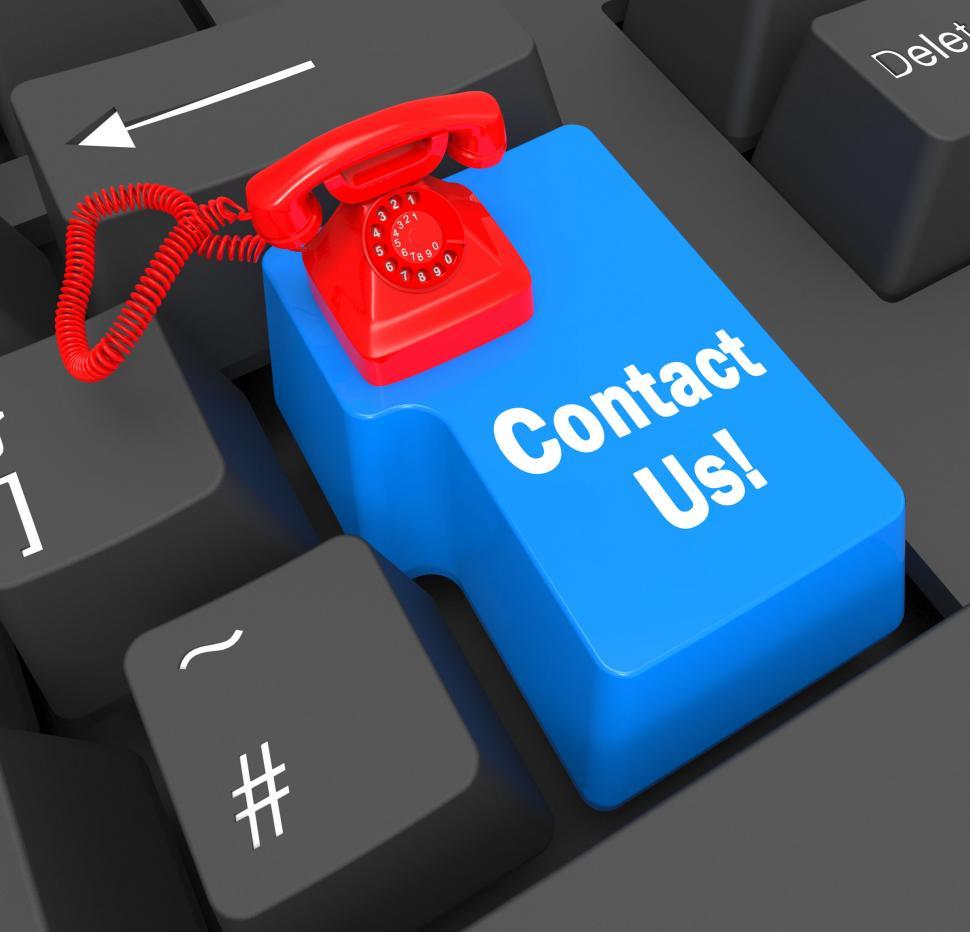 Free Stock Photo of Contact Us Phone Shows Networking Call And Business ...