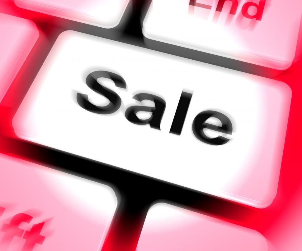 Free Stock Photo of Sales Keyboard Shows Promotions And Deals ...