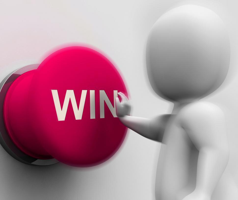 Free Stock Photo of Win Pressed Means 1st Place Competition Or Victory ...