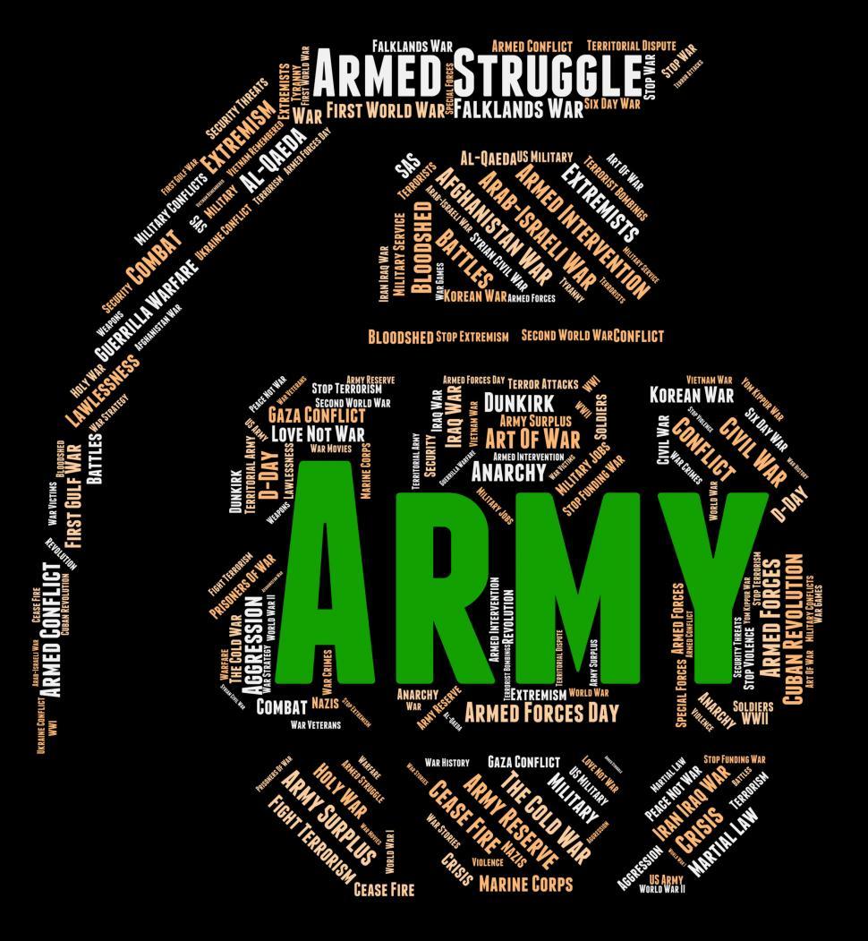 Free Stock Photo of Army Word Represents Defense Forces And Armament ...
