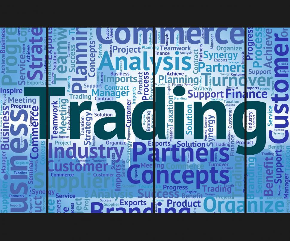 Free Stock Photo of Trading Word Shows Trade Text And Wordclouds ...