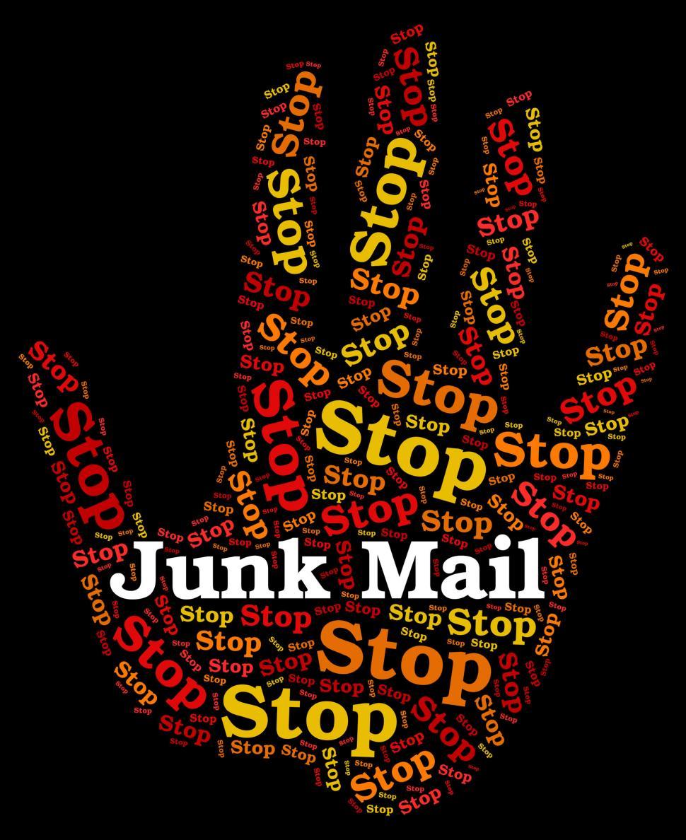 Free Stock Photo of Stop Junk Mail Means Warning Sign And Danger ...
