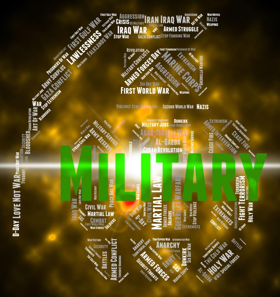 Free Stock Photo of Military Word Indicates Wordcloud Soldierly And ...