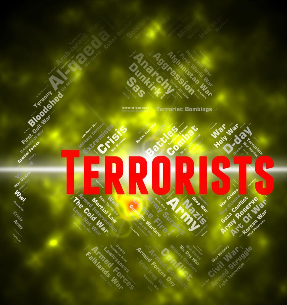 Free Stock Photo of Terrorists Word Indicates Urban Guerrilla And ...