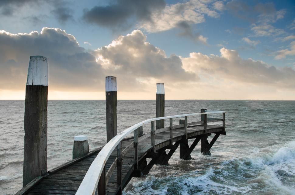 Free Stock Photo of Pier Extending Into Body of Water | Download Free ...