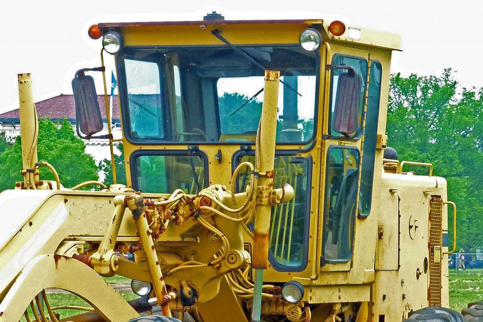 Free Stock Photo of Motor Grade Machine Cab | Download Free Images and ...