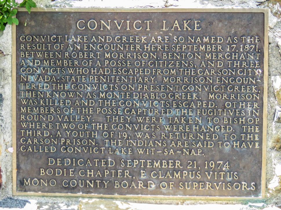 Free Stock Photo of Information board of Convict Lake | Download Free ...