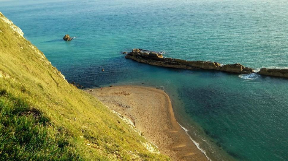 Free Stock Photo of Overlooking a Body of Water From a Hill | Download ...