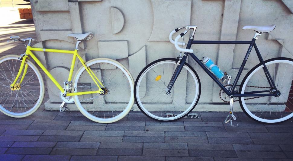Free Stock Photo of Two Parked Bicycles Standing Together | Download ...