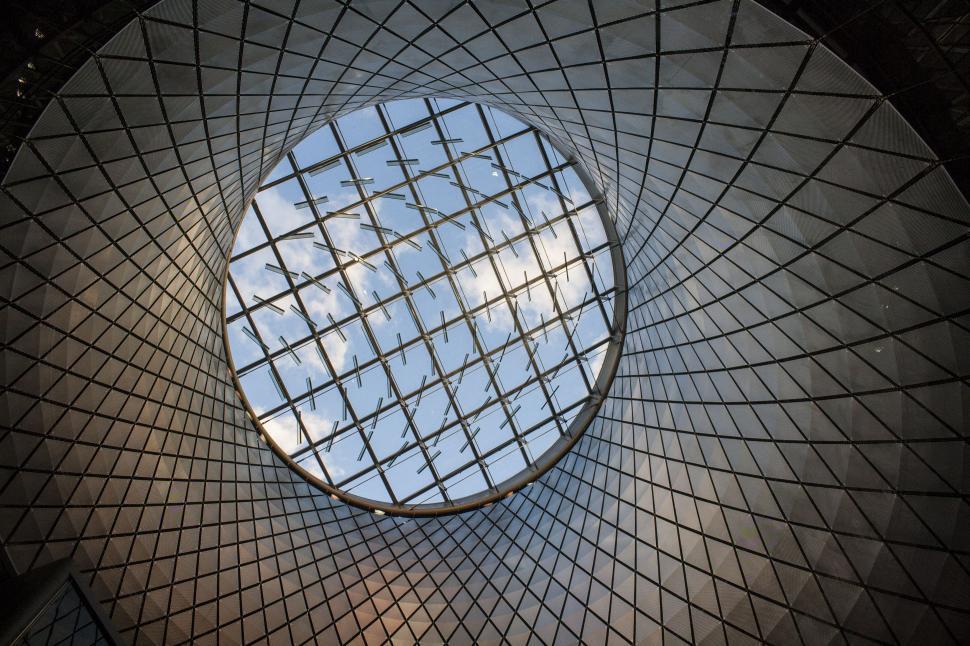 Free Stock Photo of Circular Window in the Ceiling of a Building ...