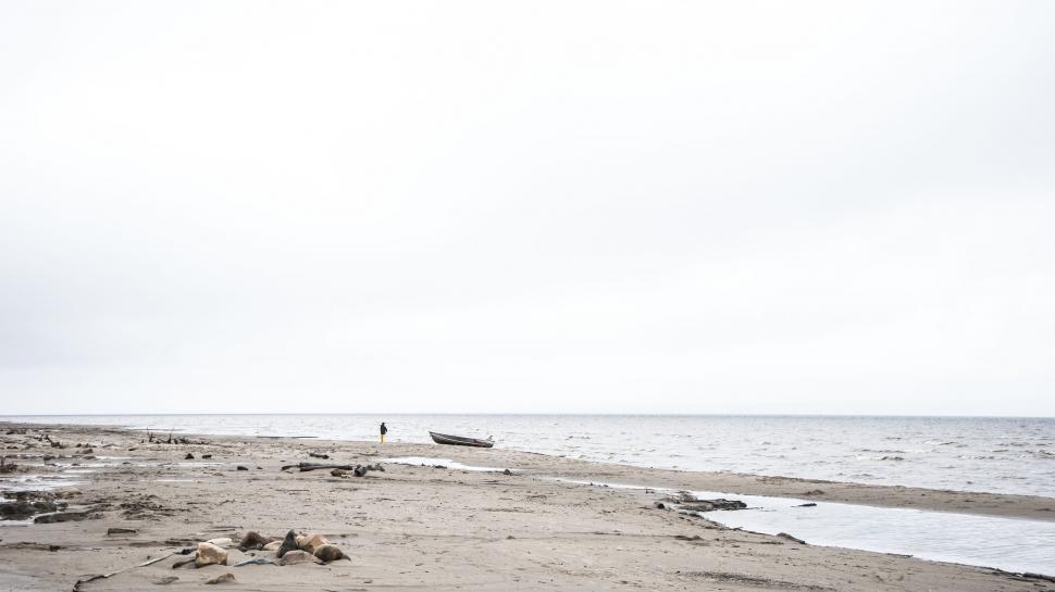 Free Stock Photo of Boat Resting on Beach by Ocean | Download Free ...